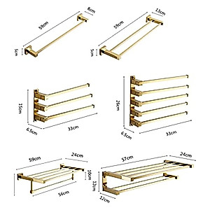 Towel BAR Rack European All-Copper Bathroom Hand Towel Holder,Bathroom Rack,Light Towel Bar Bathroom Hardware/Folding Towel Rack/a (Color : Single Rod, Size : Christmas Reindeer -Style5)
