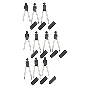 EMI Quality Deluxe EKG ECG Caliper - Chrome Tip with Case and Tip Cover EKG-100 (Black 10 Pack)