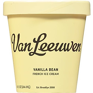 Van Leeuwen Premium Vanilla Bean French Ice Cream, 14 oz (Frozen)