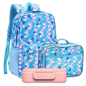 Fenrici Bento Lunch Box For Girls & Teens, Made with Plastic-Free Wheat Straw, Utensils Included, 5 Compartments, Best Lunch Box, BPA-Free Bento, Microwave and Dishwasher Safe, Pink