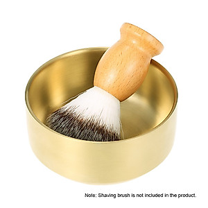 Shaving Soap Bowl Anself Metal Shaving Mug Bowl Barber Cleaning Soup Cup Man's Shaving Tool (Small)