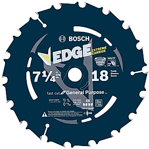 Bosch DCB718 7-1/4 In. 18 Tooth Daredevil Portable Saw Blade Fast Cut