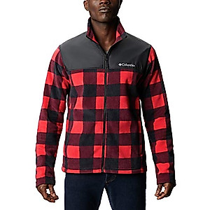 Columbia Men's Bugaboo II Fleece Interchange Jacket, Black/Red, 3X Big