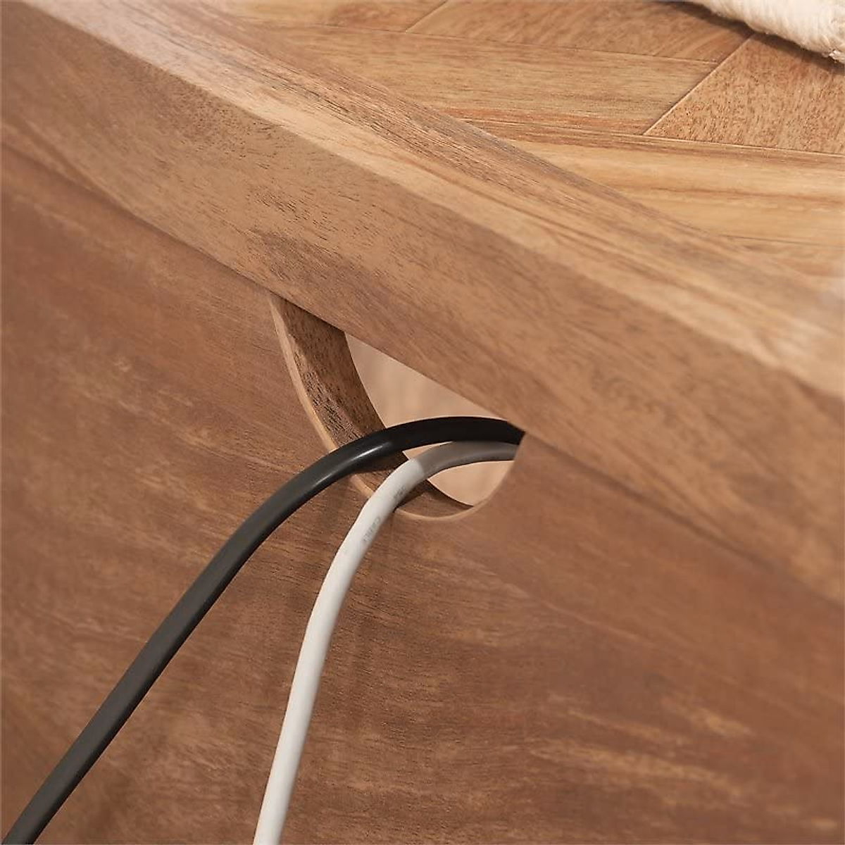 Sauder Cannery Bridge Office Credenza with Doors in Sindoori Mango, Sindoori Mango Finish