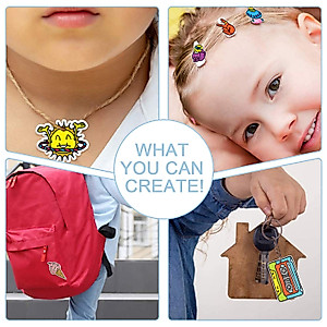 Warckon 24 Pieces Shrink Plastic Sheets, 4.1 x 2.9 inch / 10.5 x 7.4 cm (A7 Size). Shrink Film Sheets Frosted Ruff n' Ready for Kids Creative Craft, Create Your Own Earrings, Necklace, Keychains