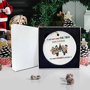 Cozzies Celebration of Togetherness Christmas Ornament with Iconic Gang and Inspiring Quote - A Heartwarming Holiday Keepsake (Round)