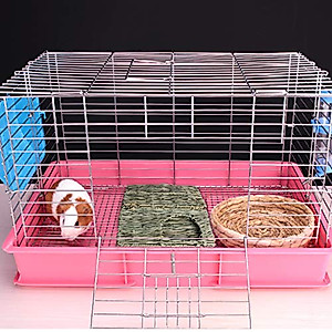 Hamiledyi Grass House for Rabbit,2PCS Natural Hand Woven Seagrass Play Hay Bed Foldable Woven Hideaway Hut Toy for Bunny Hamster Guinea Pig Chinchilla Small Animals