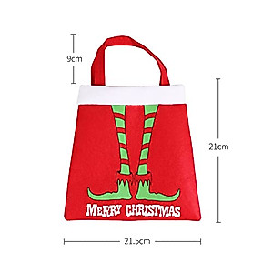 Christmas Goodie Treat Candy Bags, Holiday Christmas Bag Christmas Treat Gift Bag, Portable Cute Treat Bags & Goody Bags, Multifunctional Cloth Gift Bag (A01)