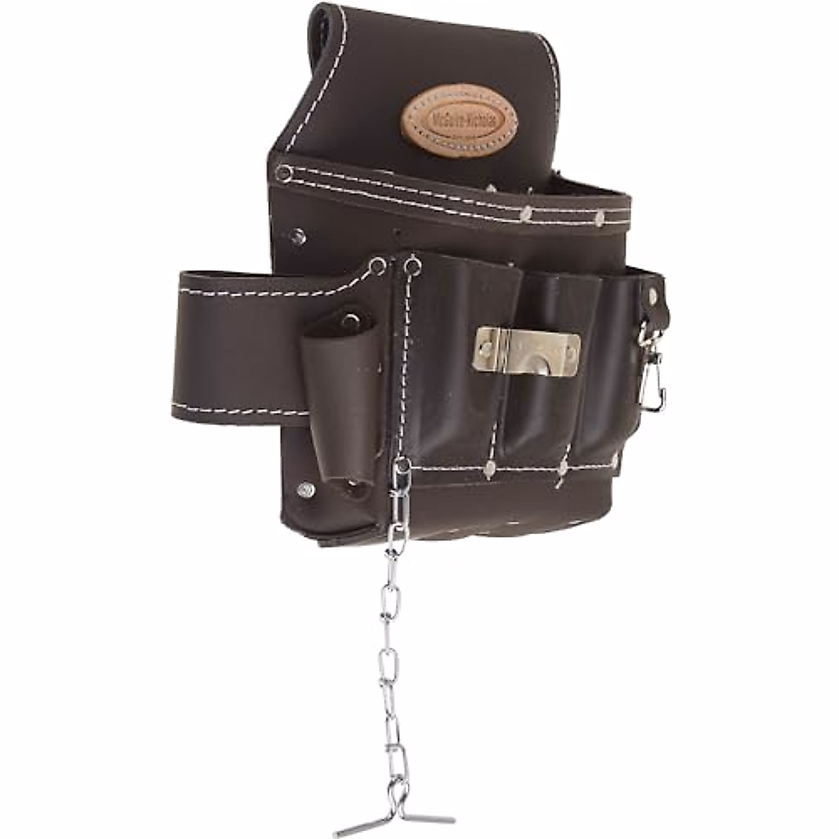 McGuire-Nicholas 526-CC Brown Professional Electrician'S Pouch, oil tanned leather