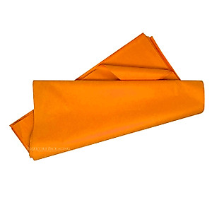 Flexicore Packaging | Orange Tangerine Gift Wrap Tissue Paper | Size: 15"x20" | Count:100 Sheets