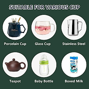 Coffee Warmer for Desk, with Mug Set. Cup Warmer Tea Warmer, Electric Beverage Warmer, Drink Warmer for Cocoa, Tea, Milk Gifts for Father's Day. Mr and Mrs Wedding Gift, Engagement Gift(White)