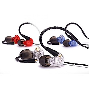 8pcs (M-SLB) Triple Flange Eartips Compatible with Westone W10 W20 W30 W40 W50 W60 UM PRO10 UM PRO20 UM PRO30 UM PRO50 UM1 UM2 UM2 RC UM3 UM3 RC UM3X UM3x RC 1 2 3 4 4R Adventure Alpha Beta Earphones