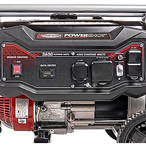 SIMPSON Cleaning SPG3645 Portable Gas Generator and Power Station for Camping, RV, Home Use, Construction, and More, 3600 Running Watts 4500 Starting Watts