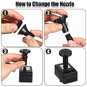 Retisee 2 Packs Solar Birdbath Fountain Pump Kit with 6 Nozzles 1.5W Solar Power Water Fountain for Bird Bath 160l/h Submersible Solar Floating Pump with Solar Panel for Bird Bath Pond Garden Fish