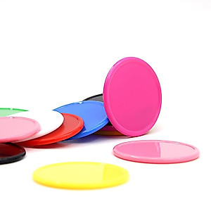 Nurlean 200-1000 Pieces Custom Plastic Chips Drink Tokens for bar, 37mm 1.45in,Imprinted with Your Personalized Logo and Text
