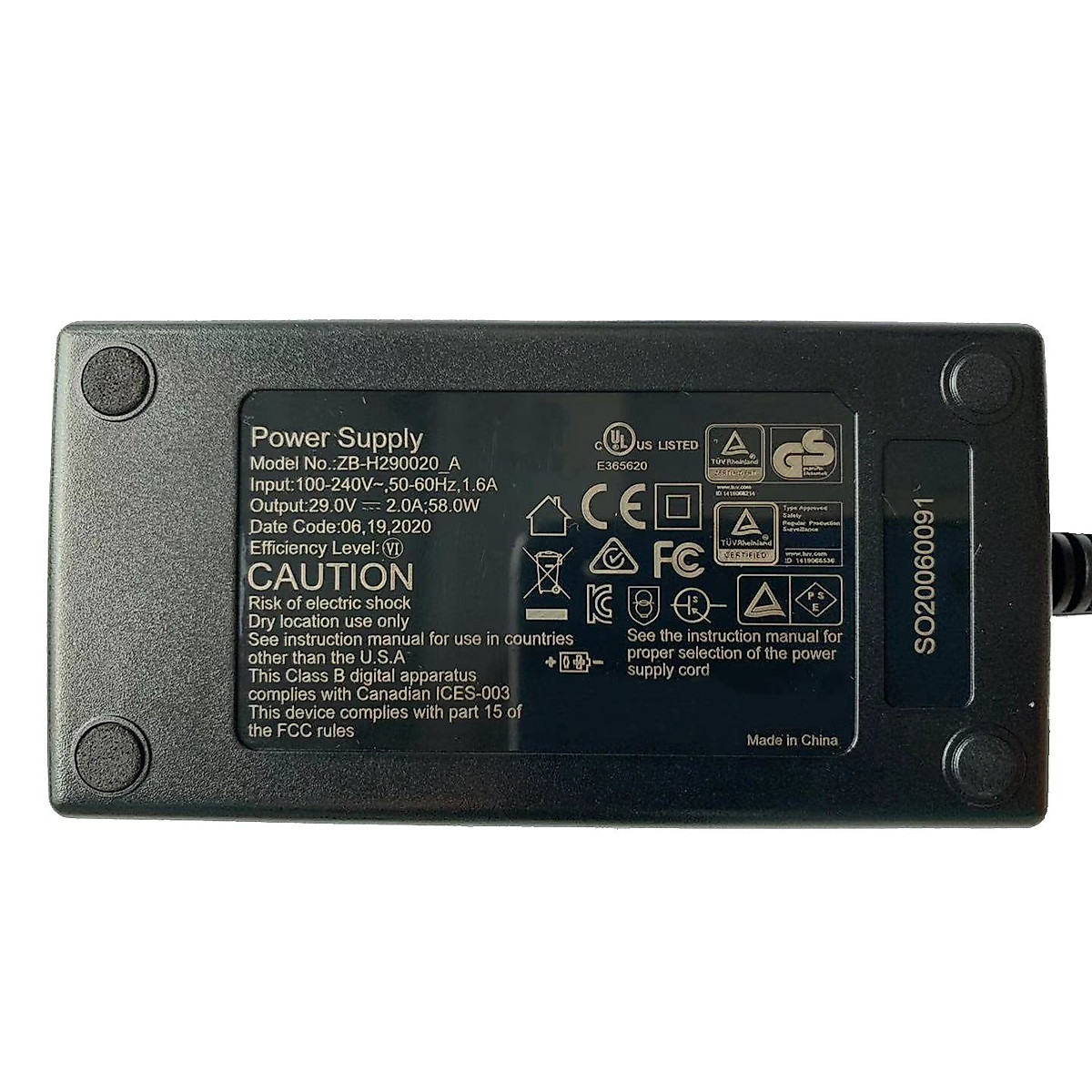 STAIGO Electric Sofa Recliner Transformer Charger or Lift Chair Power Adapter 29V 2A for Okin Limoss Pride Golden Lazboy Berkline Med-Lift+ AC/DC Power Cable