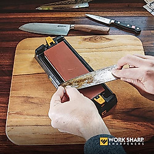 Work Sharp Benchtop Whetstone Knife Sharpener - For Knives & Edged Tools - Kitchen, Pocket, & Fillet