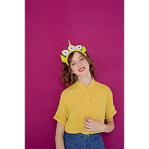 PLUSMAYI 2 PC Alien Headband Adult, Alien Headband Three-eyed Headband Monster Toy Plush Headwear Hat Accessories for Party Girls and Children