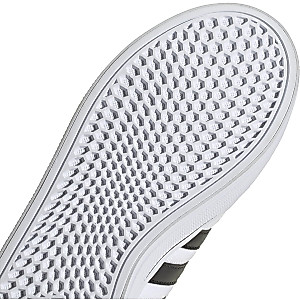 adidas Women's Bravada 2.0 Lifestyle Skateboarding Canvas Mid-Cut Skate Shoe, White/Black/White, 9