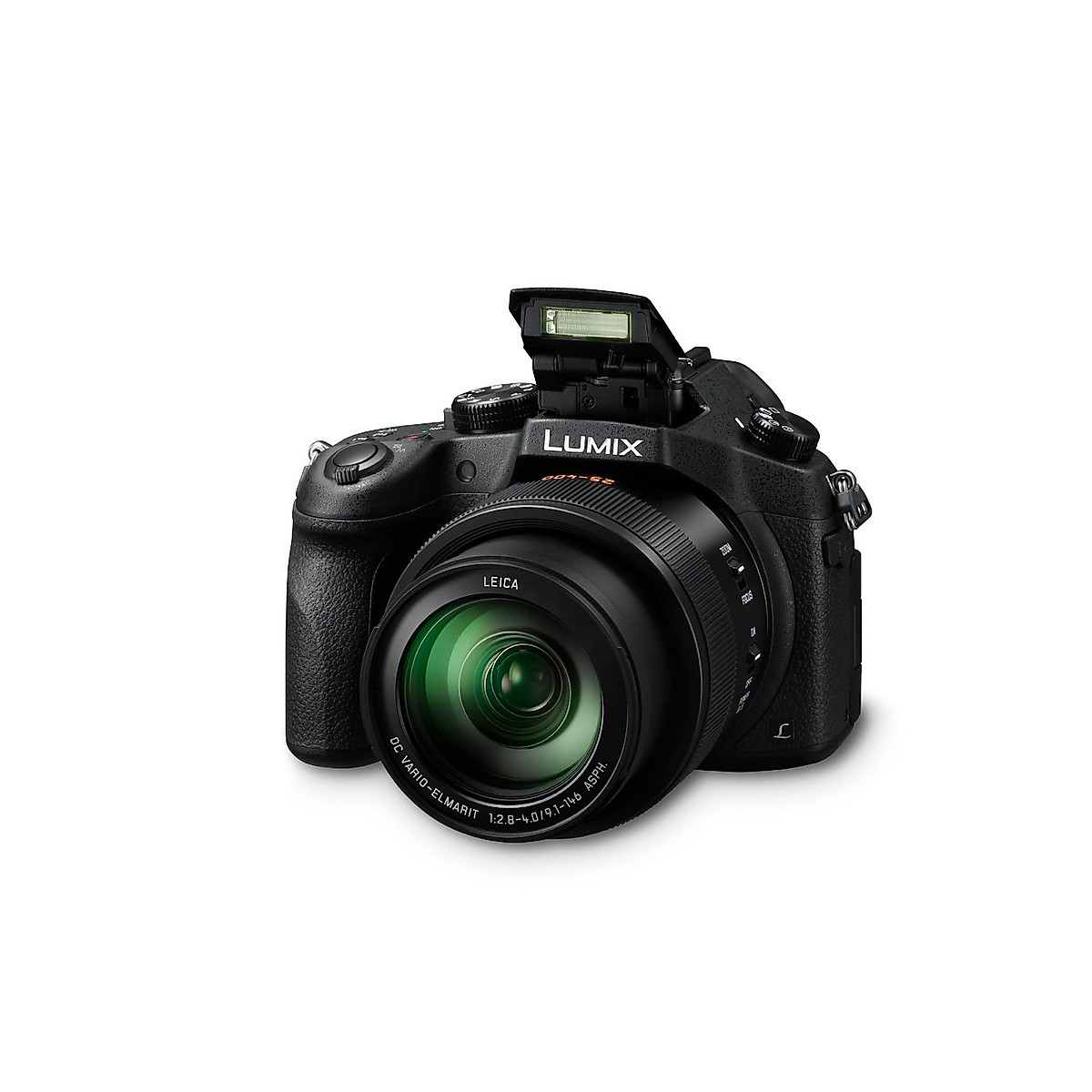 Panasonic Lumix DMC-FZ1000 4K QFHD/HD Digital Camera (Black) + Two 64GB U3 SDXC Cards + Ritz Gear 60" Tripod + Shotgun Mic + LED Light Kit + Spare Battery and Charger + Case and Accessory Bundle