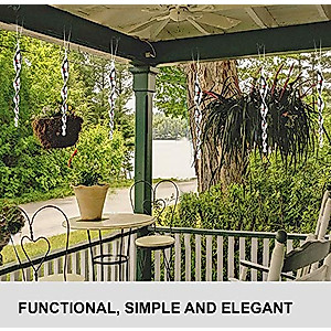 Home-X Extra Long Bird Deterrent Reflective Scare Rods -Ornaments, Outdoor Hawk and Duck Deterrent, Ornamental Spiral Deterrent Control Device, 12 Pack, 15" L x 1” W, Silver