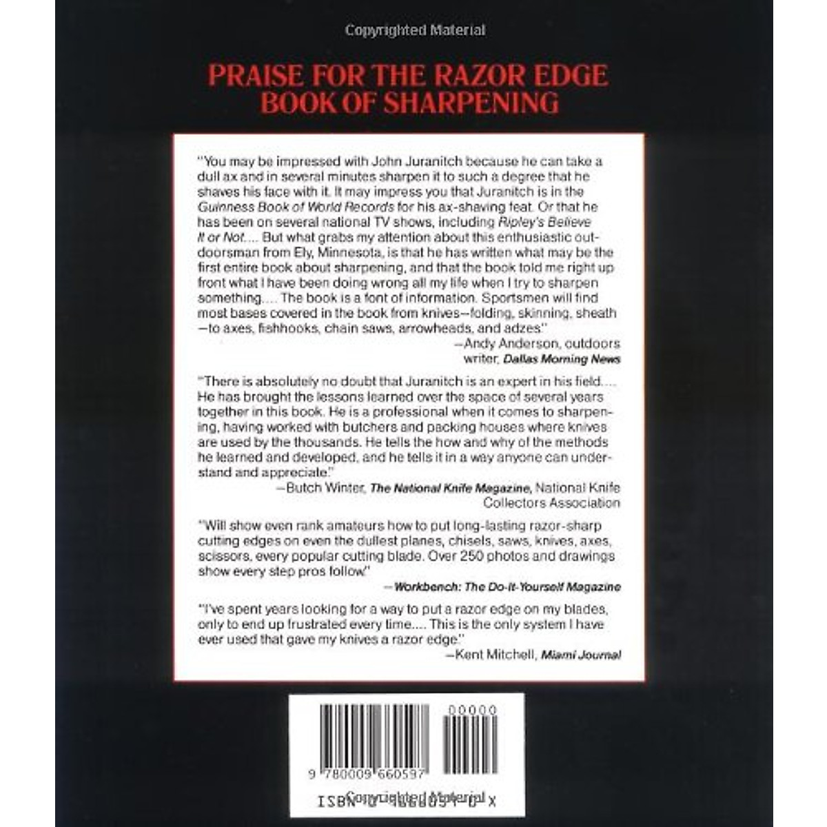 The Razor Edge Book of Sharpening
