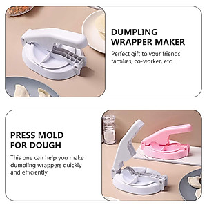 1pc Dumpling Wrapper Corn Dog Maker Comales Para Tortillas Electricos Pie Press Comal Para Tortillas Grande Mexican Corn Manual Dough Press Tool To Rotate Crimp White Steamed Bun