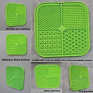 Jiafet Licking Mats Lick Mat for Dogs and Cats with Suction Cups for Anxiety Relief, Cat Treats Food Mat Slow Feeder Dog Bowls, Pet Supplies for Interactive Dog Toys Pads for Boredom and Stimulating