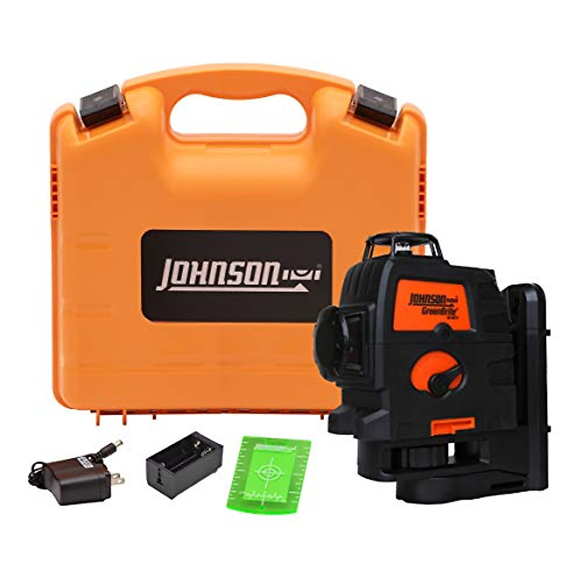 Johnson Level & Tool 40-6674 Self-Leveling 3 x 360° Laser with GreenBrite Technology, Green, 1 Laser