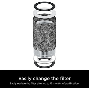 SHARK UA205 Nanoseal HEPA Air Purifier MAX with Clean Sense for Home, Allergies, 1350 Sq Ft, XL Room, Captures 99.98% of Particles, Pollutants, Dust, Smoke, Allergens & Smells, White (Renewed)