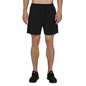 GGK Mens 5 Inch Running Shorts Lightweight Quick Dry Athletic Shorts for Workout Gym Training with Back Zipper Pockets Black