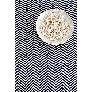 nuLOOM Kimberely Hand Loomed Area Rug, 5' x 8', Navy