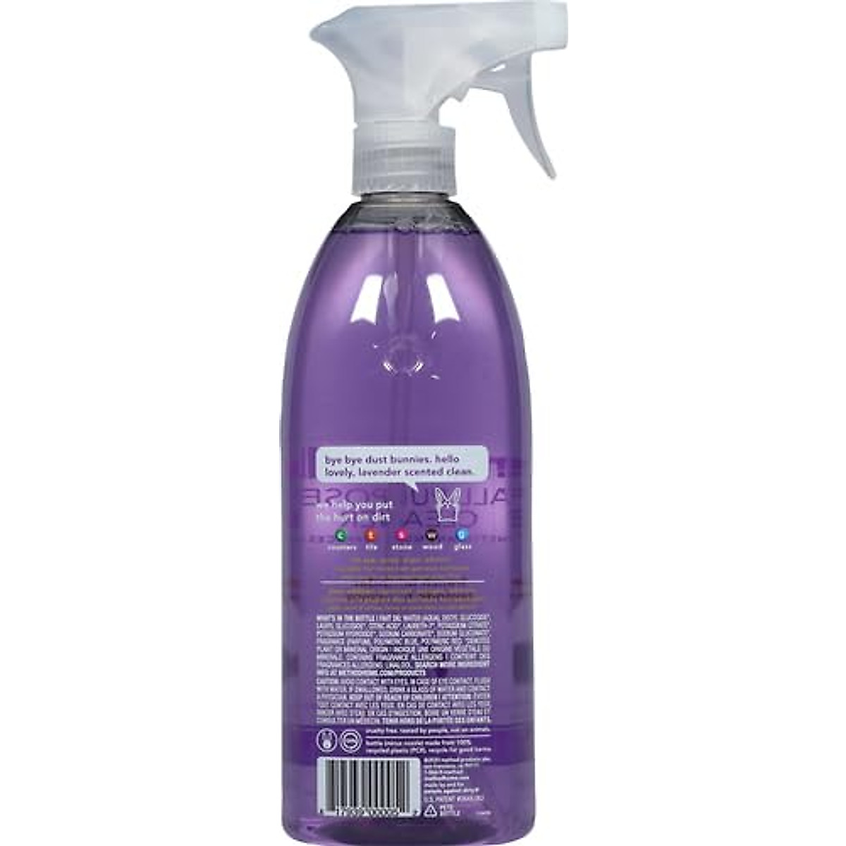 Method All-Purpose Cleaner Spray, French Lavender, Plant-Based and Biodegradable Formula Perfect for Most Counters, Tiles and More, 28 Fl Oz, (Pack of 1)
