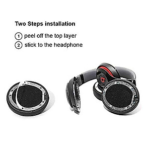 Studio3.0 Replacement Ear Cushions Studio2.0 Ear Pads Compatible with Beats Studio 2, Beats Studio 3 Headphones (Black)