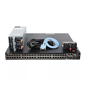 Dell Networking N3048P 48x 1 GBE PoE+ 2x SFP+ Port L3 Gigabit Switch w/ Dual PSU [No Rails Kit] (Renewed)
