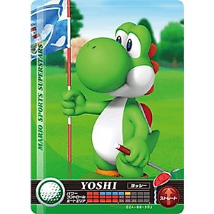 Nintendo Mario Sports Superstars Amiibo Card Golf Yoshi for Nintendo Switch, Wii U, and 3DS