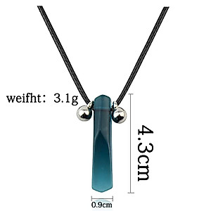 KANGSHUN Anime Narutoo Necklace, Itachi Cosplay Akatsuki Rings Sasuke Sword Japanese Jewelry Earrings Animation Shippuden Tsunade Uzumaki Green(N-1043)