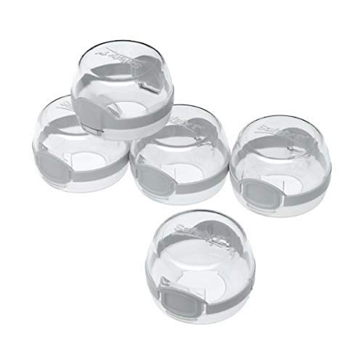 Child Proof Clear View Stove Knob Covers (Set of 5) - 2 Pack