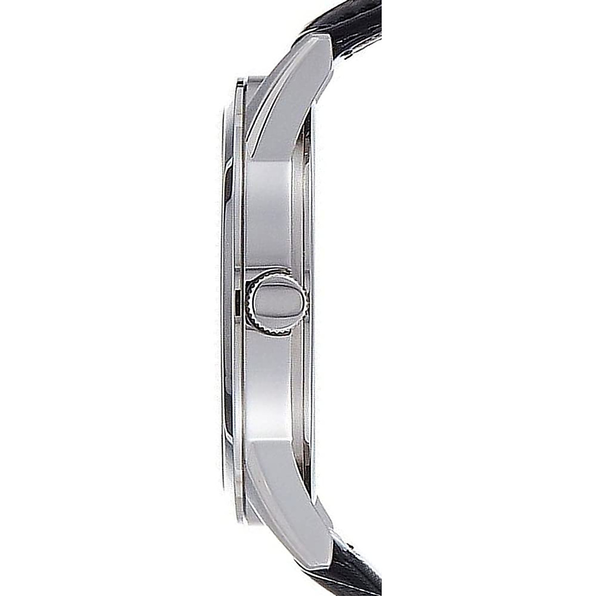 Citizen Quartz Mens Watch, Stainless Steel with Leather strap, Casual, Black (Model: BI5000-01A)