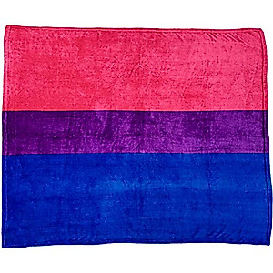Infinity Republic Bisexual Pride Super Plush Blanket - 50x60 Soft Throw Blanket - Perfect for Cuddle Season!