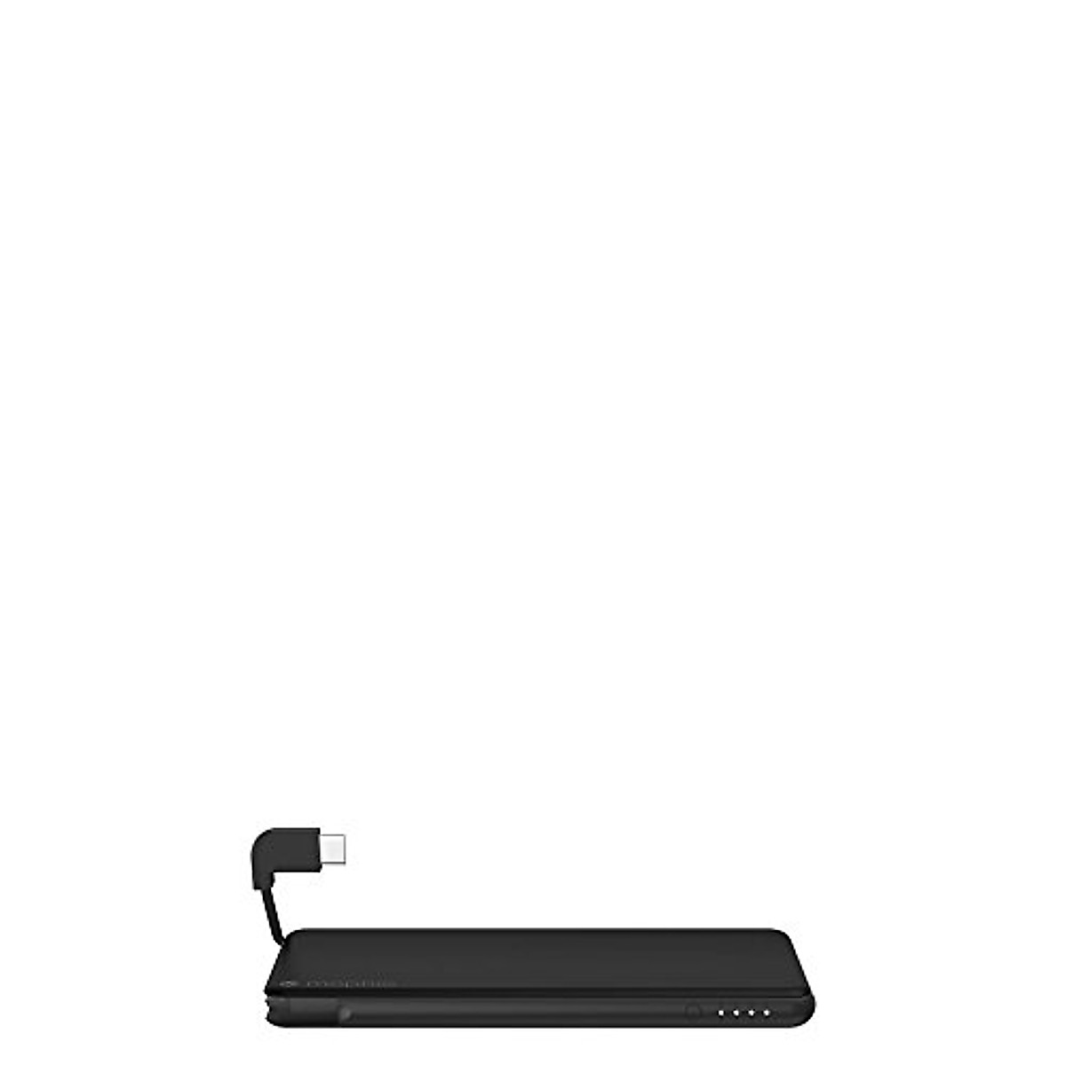 Mophie powerstation Plus Mini USB-C - Universal External Battery with built in Cables (4,000mAh) - Matte Black (4161_PSPLUS-USBC-4K-MBK)