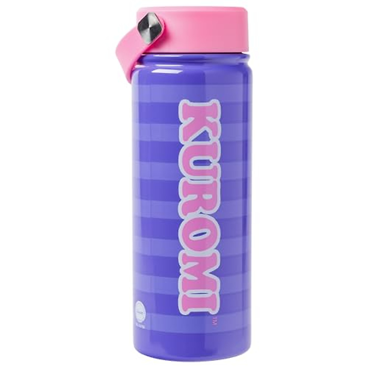 Silver Buffalo Sanrio Hello Kitty and Friends Stainless Steel Water Bottle with Swivel Handle Featuring Kuromi, 20 Ounces