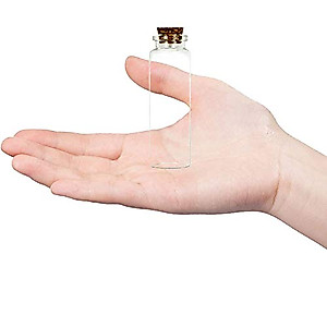 JZMYXA Potion Bottles Mini Glass Bottles Jars Wishing Bottles, 20 ML Capacity, 12 Pieces Per Box