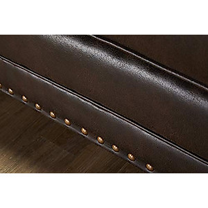 Roundhill Furniture Leinster Love Seats, Espresso