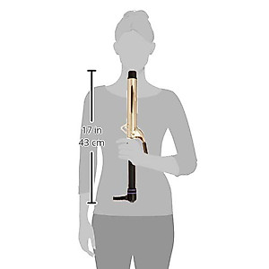 HOT TOOLS Pro Artist 24K Gold Extra Long Curling Iron/Wand | Long Lasting Defined Curls, (1-1/4 in)