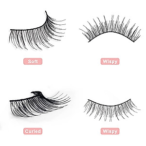 AHIER 50 Pairs Natural Look Taiwan Handmade Fake False Eyelashes Eye Lashes Classical Eyelashes