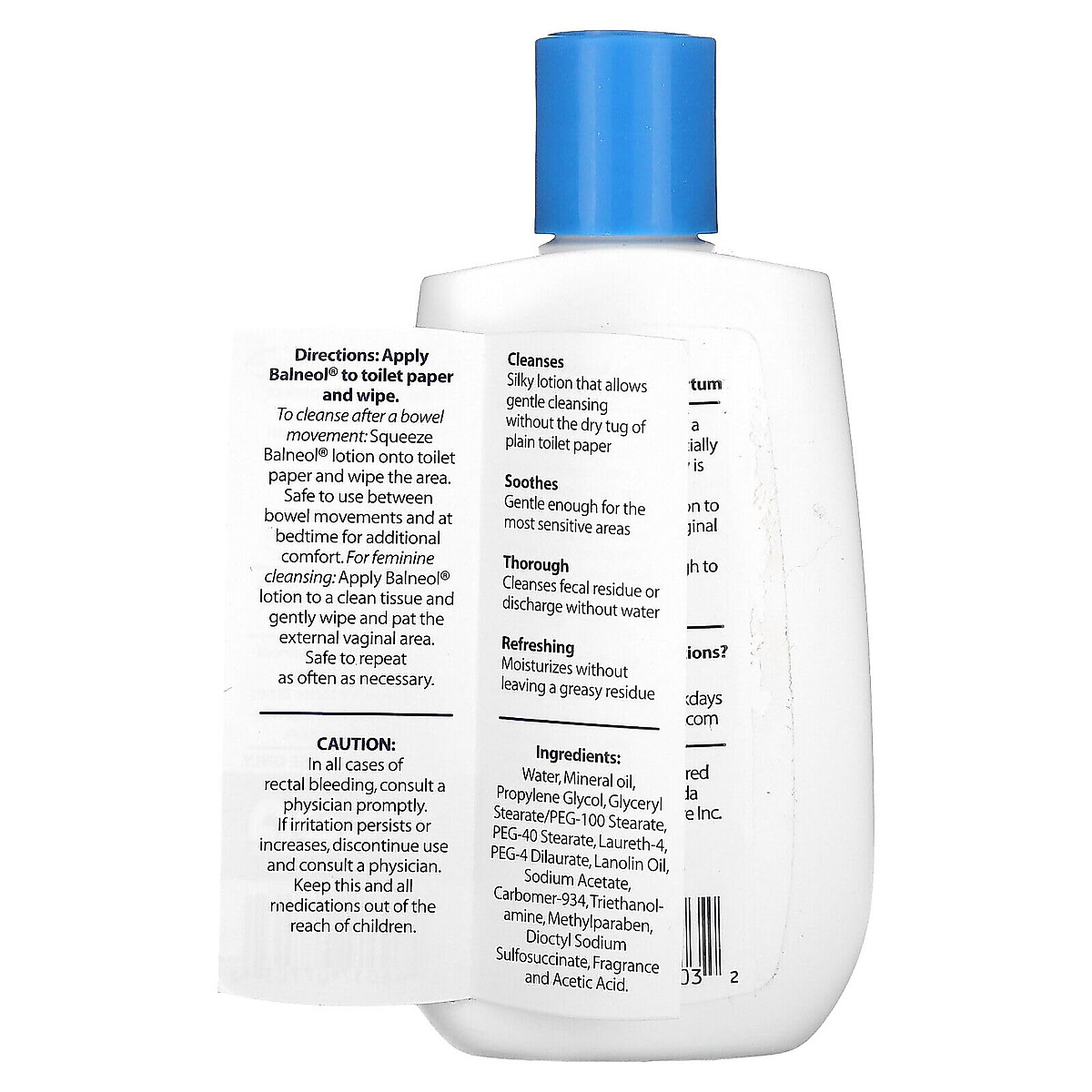 Balneol Hygienic Cleansing Lotion, 3.0 Oz (Pack of 4)