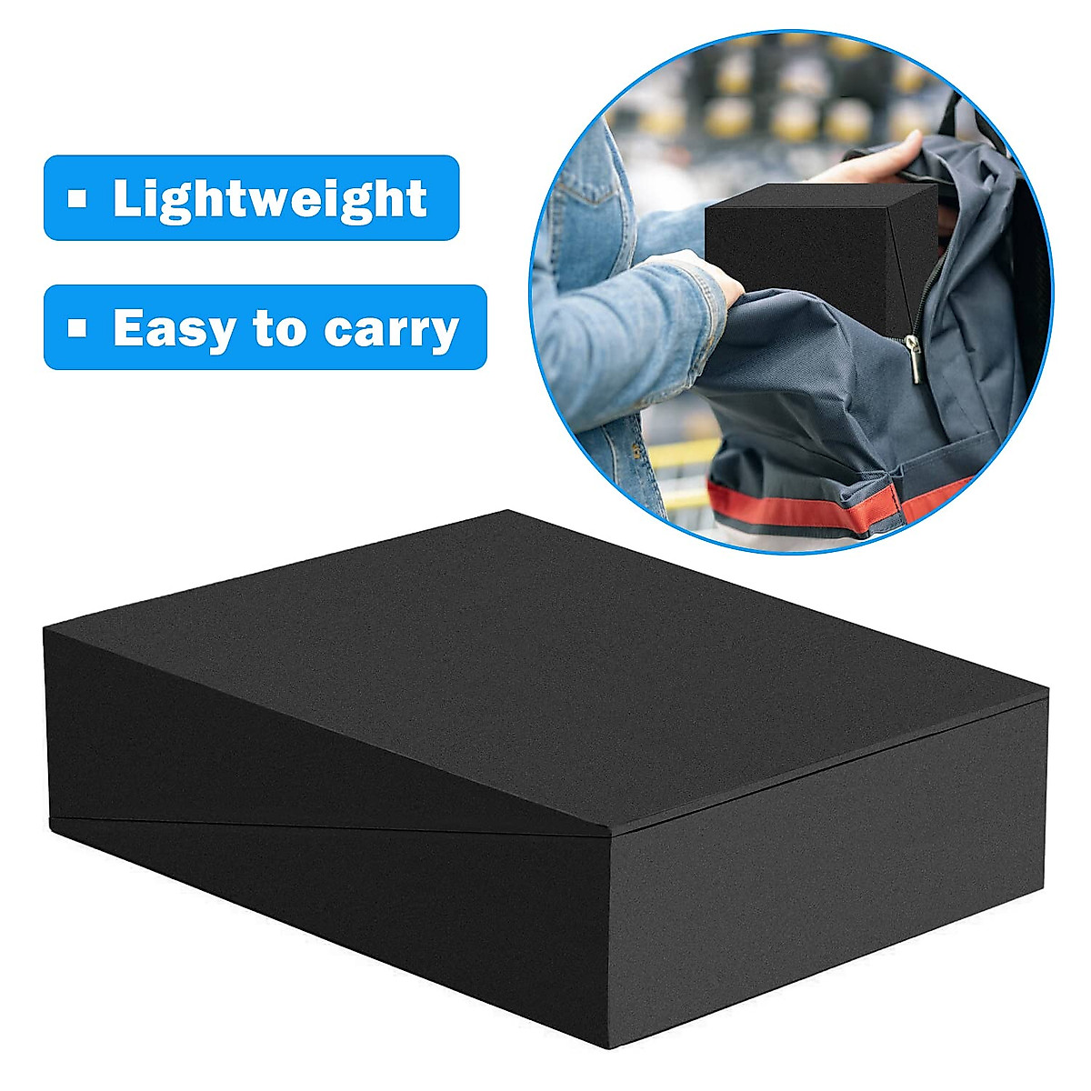 Linhoo Foam Wedge Slant Board - 2 Pcs Calf Stretcher for Yoga, Squats and Physical Therapy