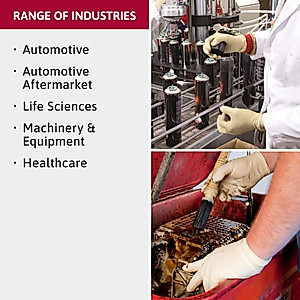 Microflex Diamond Grip MF-300 Disposable Latex Gloves for Automotive, Healthcare, Machinery Industries - Small, Natural (Case of 1000)