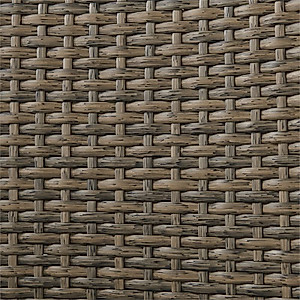Crosley Furniture Rockport Traditional Wicker Outdoor Ottoman in Brown